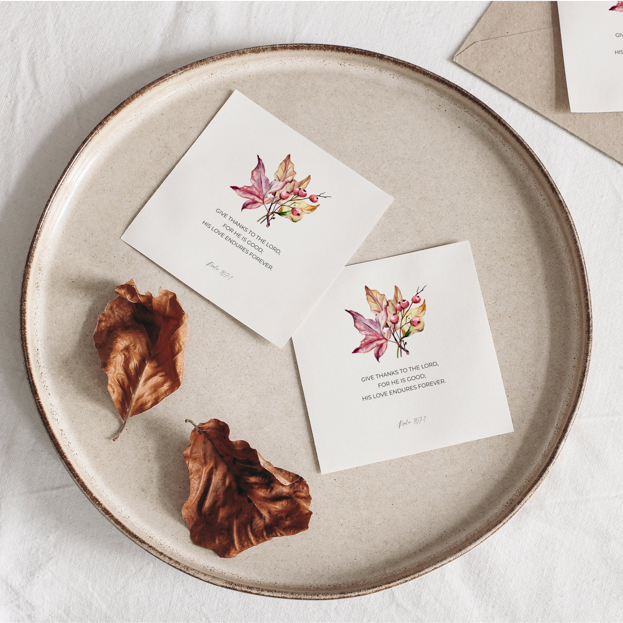 Psalm 107:1 Give Thanks to the Lord Printable Bible Verse Wall - Etsy