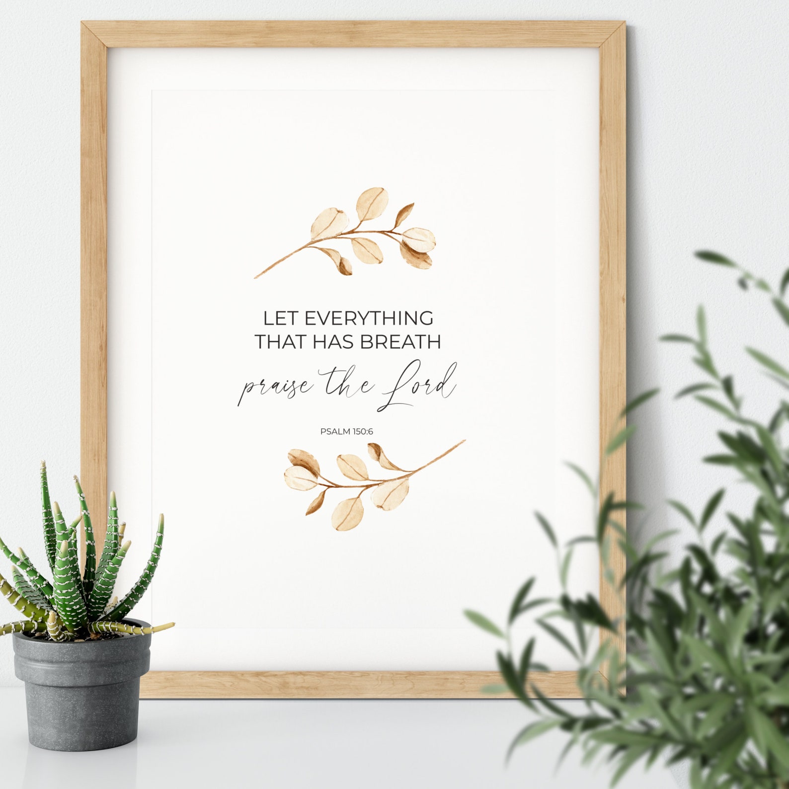 Psalm 150:6 Printable Digital Download Christian Wall Art | Etsy