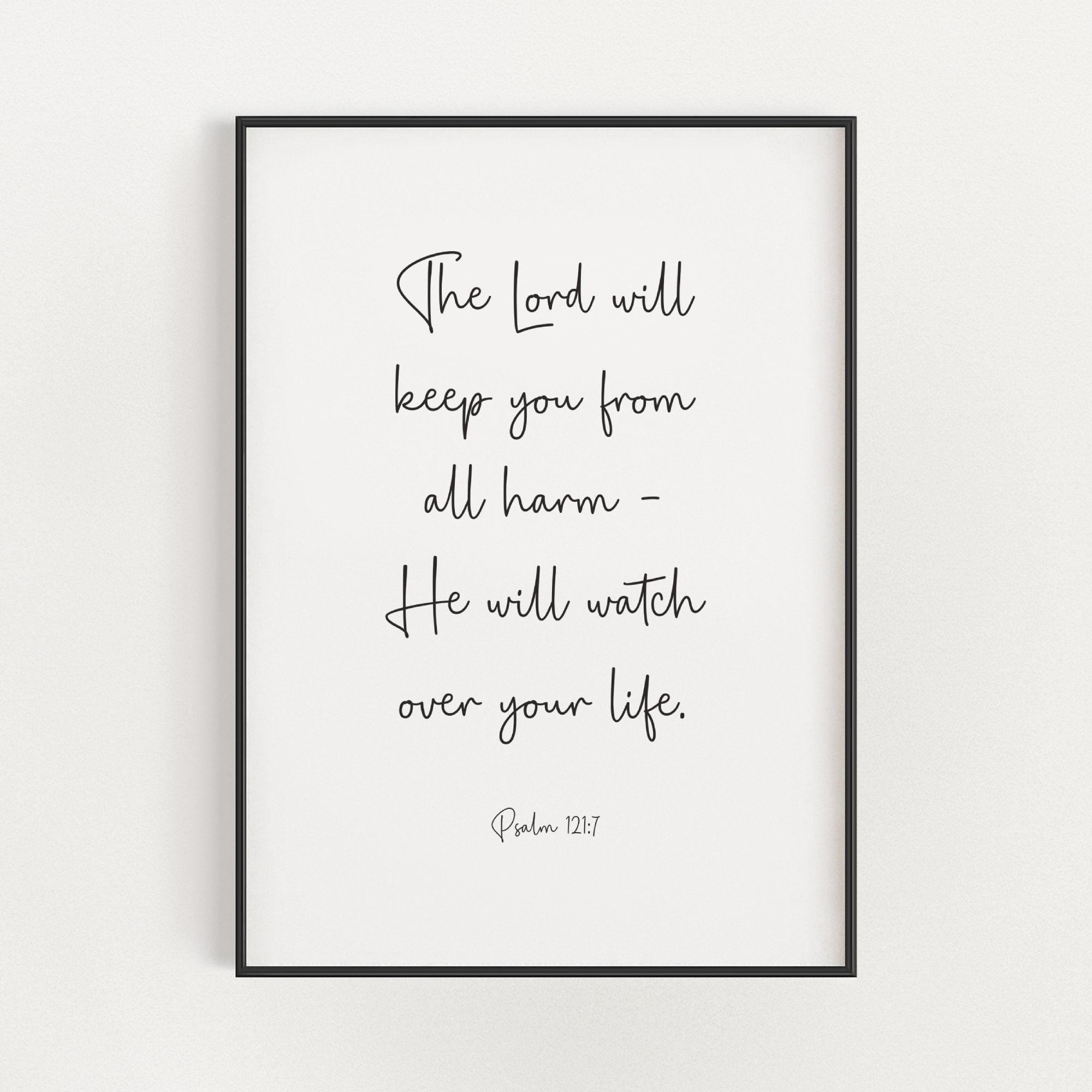 Psalm 121:7 the Lord Will Keep You From All Harm Christian | Etsy