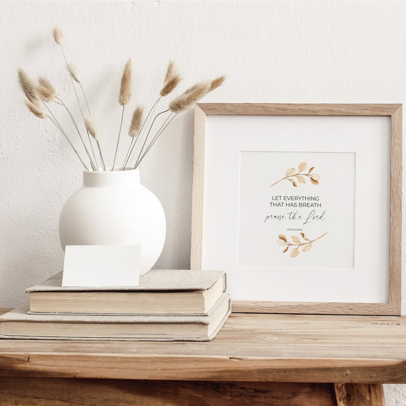 Psalm 150:6 Printable Digital Download, Christian Wall Art, Bible Verse ...