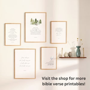 I Am Bible Verse Affirmations Printable Wall Art, Positive Christian ...