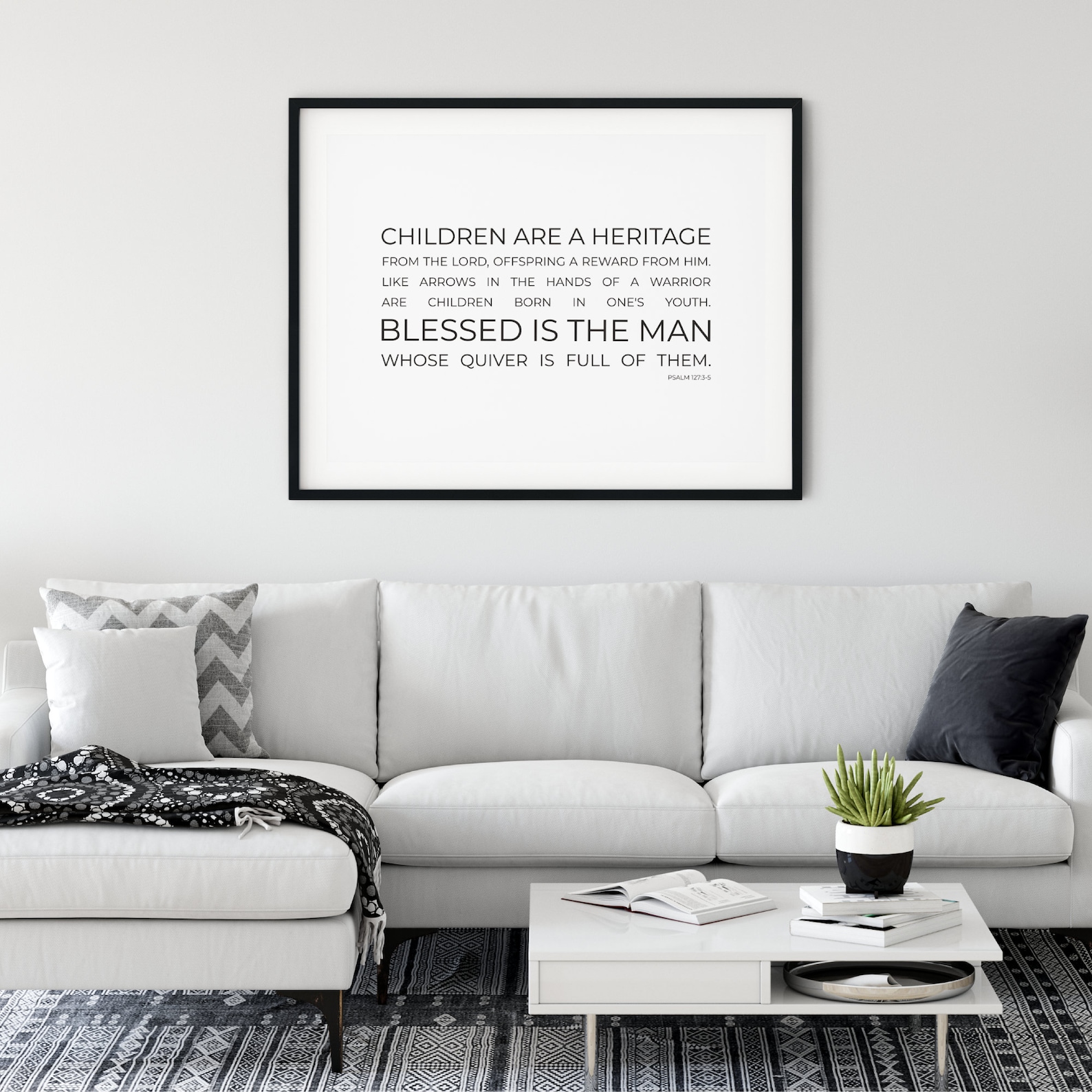 Psalm 127:3-5 Children Are a Heritage From the Lord Printable Modern ...