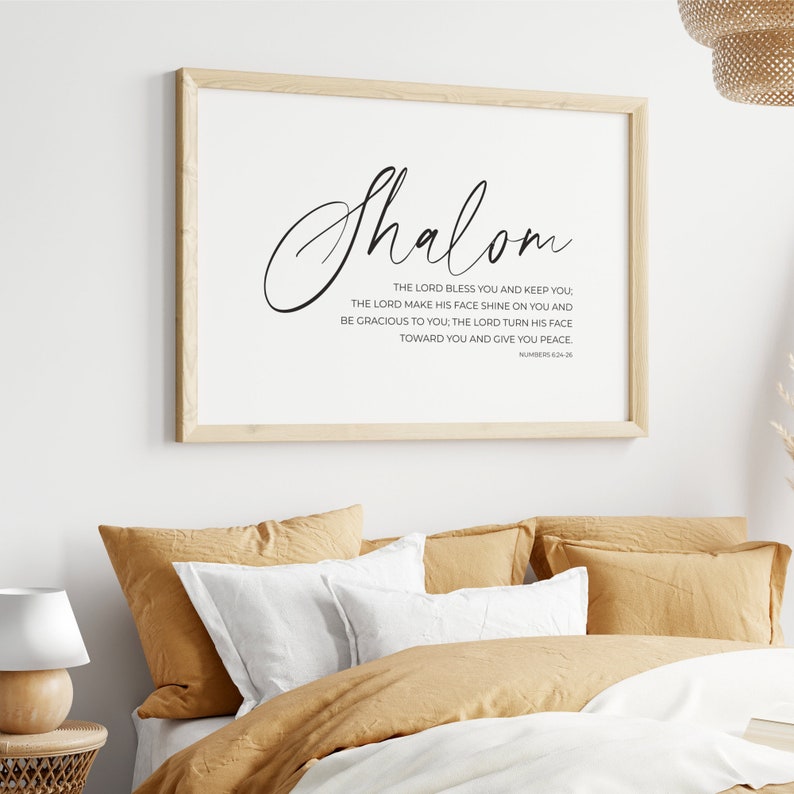 Numbers 6:24-26 Printable Scripture Wall Art, the Blessing Digital ...