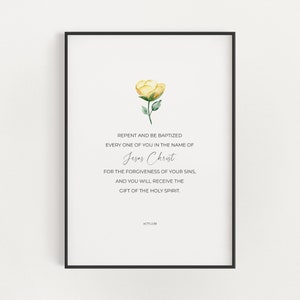 Acts 2:38 Repent and Be Baptized ESV Bible Verse Printable - Etsy