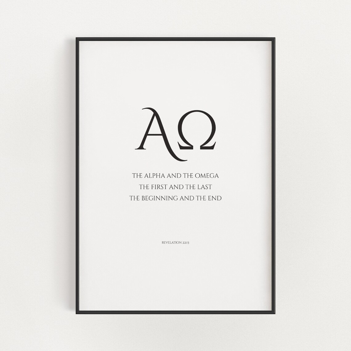 Alpha and Omega Printable Bible Verse Art Modern Christian - Etsy