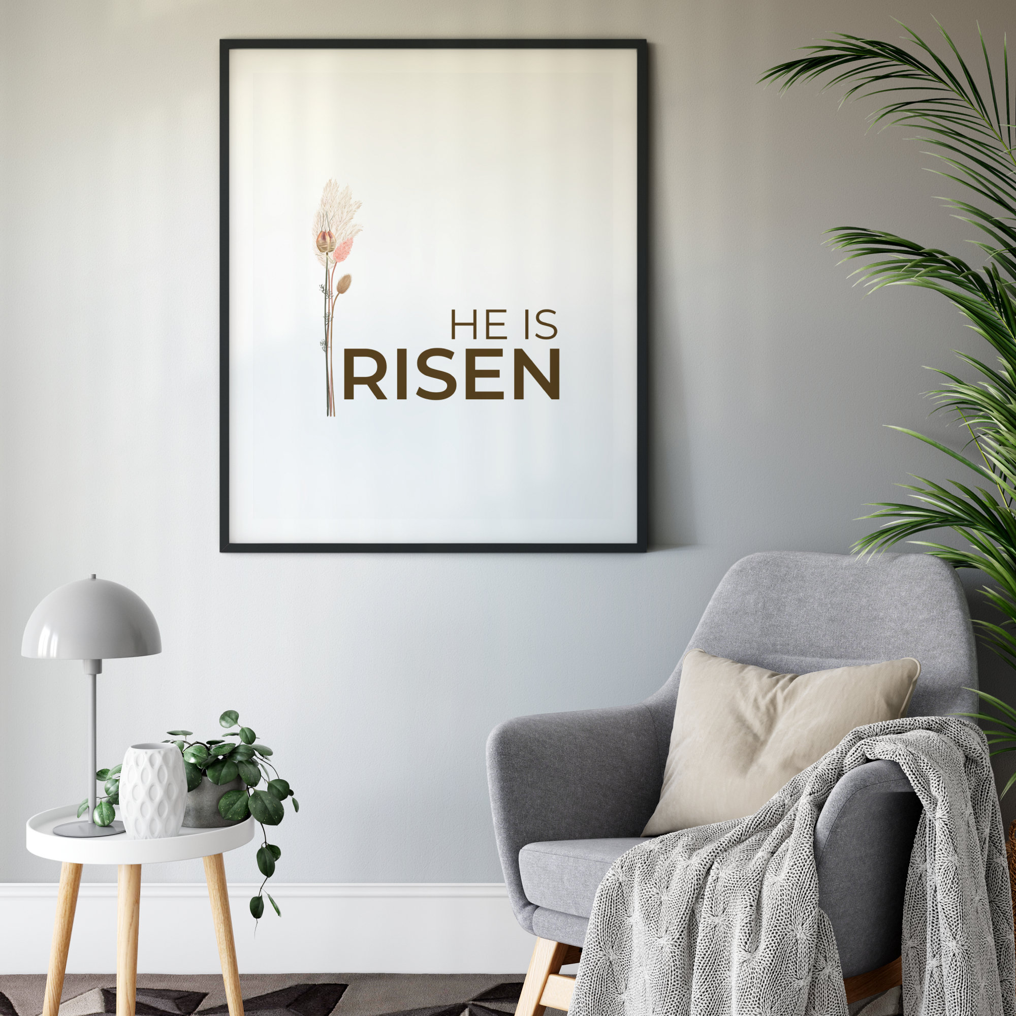 He is Risen Scripture Printable Matthew 28:6 Bible Verse Art - Etsy UK