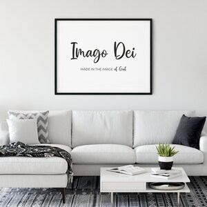 Imago Dei Made in the Image of God Minimalist Christian Scripture Wall ...
