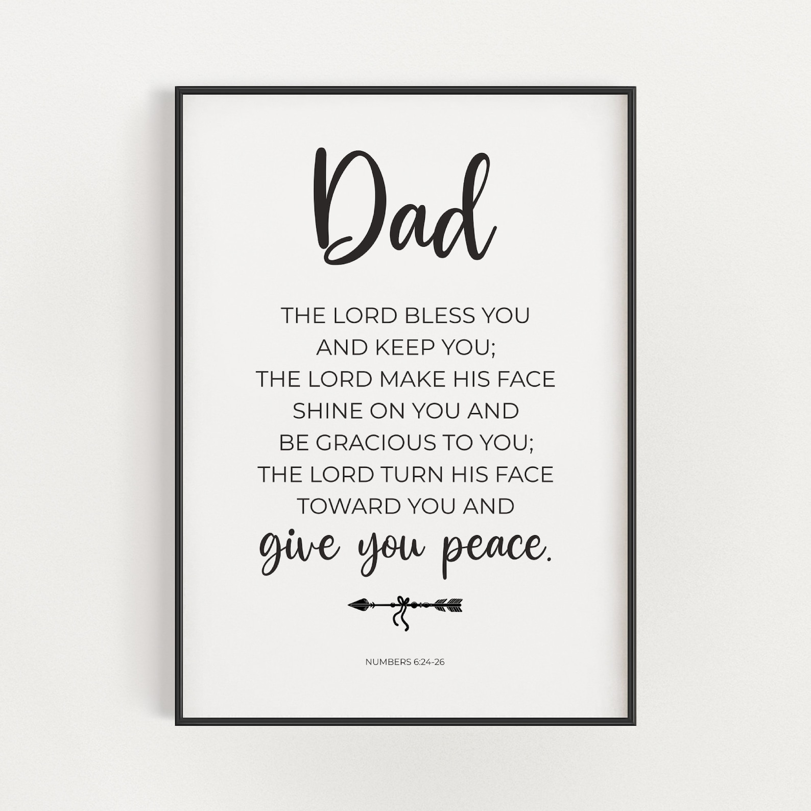 Numbers 6:24-26 Printable Bible Verse Wall Art Christian - Etsy