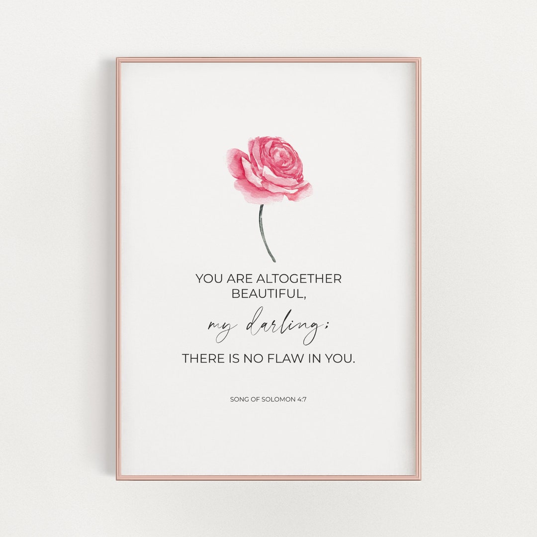 You Are Altogether Beautiful Song of Solomon 4:7 Digital Download ...