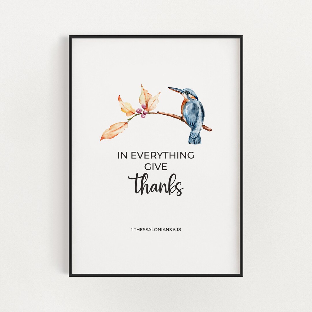 1 Thessalonians 5:18 in Everything Give Thanks, Christian Thanksgiving ...
