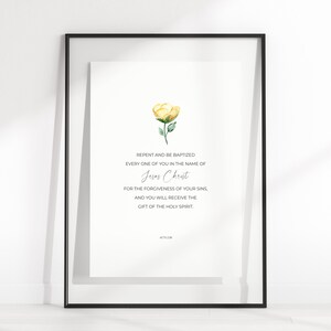 Acts 2:38 Repent and Be Baptized ESV Bible Verse Printable - Etsy