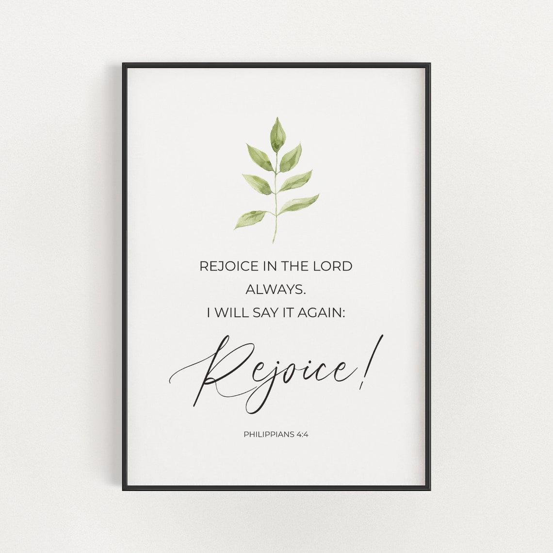 Philippians 4:4 Rejoice in the Lord Always Bible Verse - Etsy