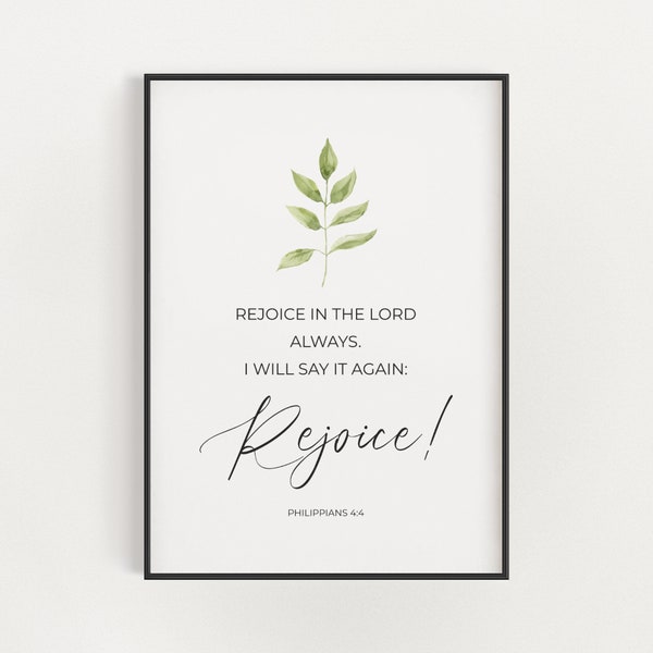 Always Rejoice Printable - Etsy