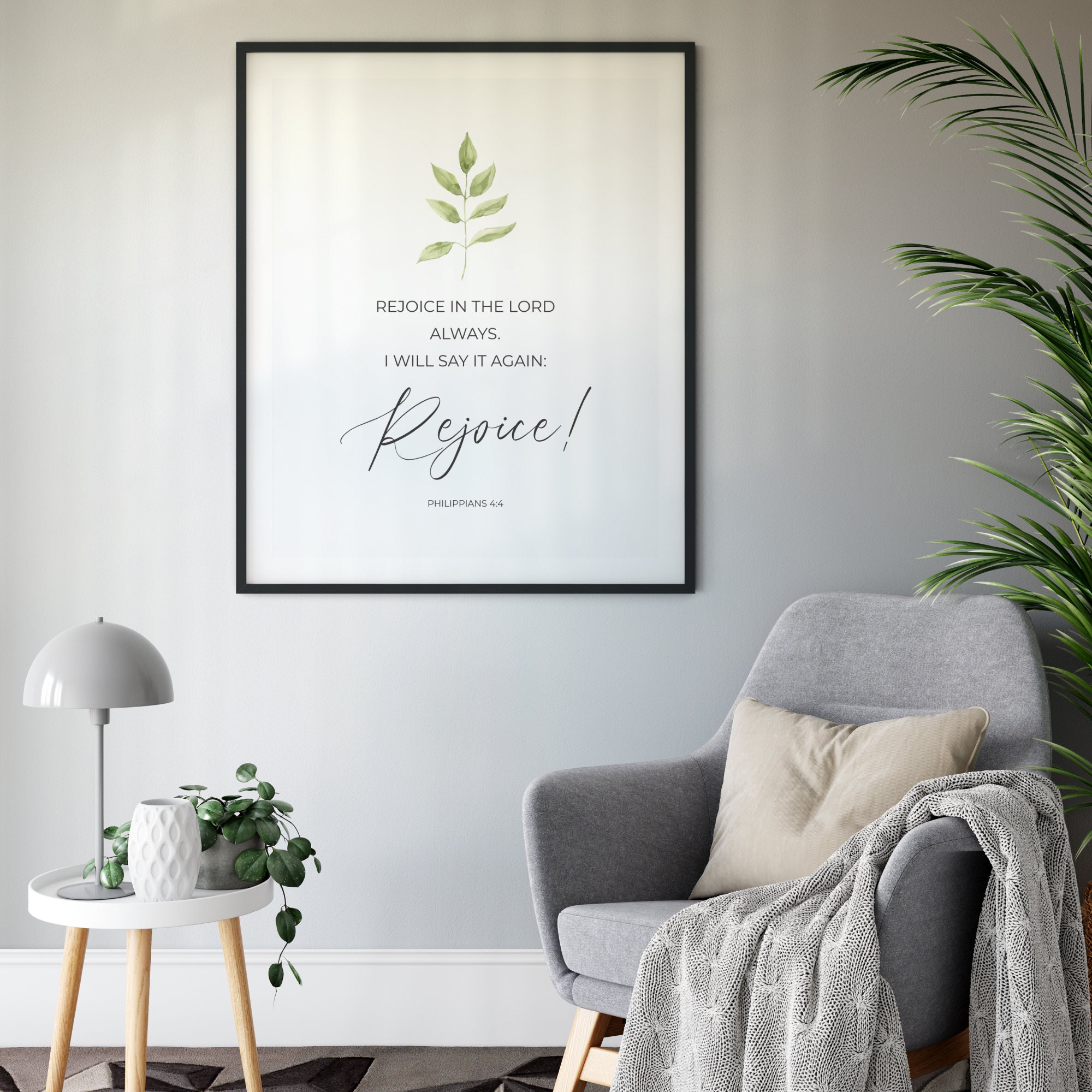 Philippians 4:4 Rejoice in the Lord Always Bible Verse - Etsy