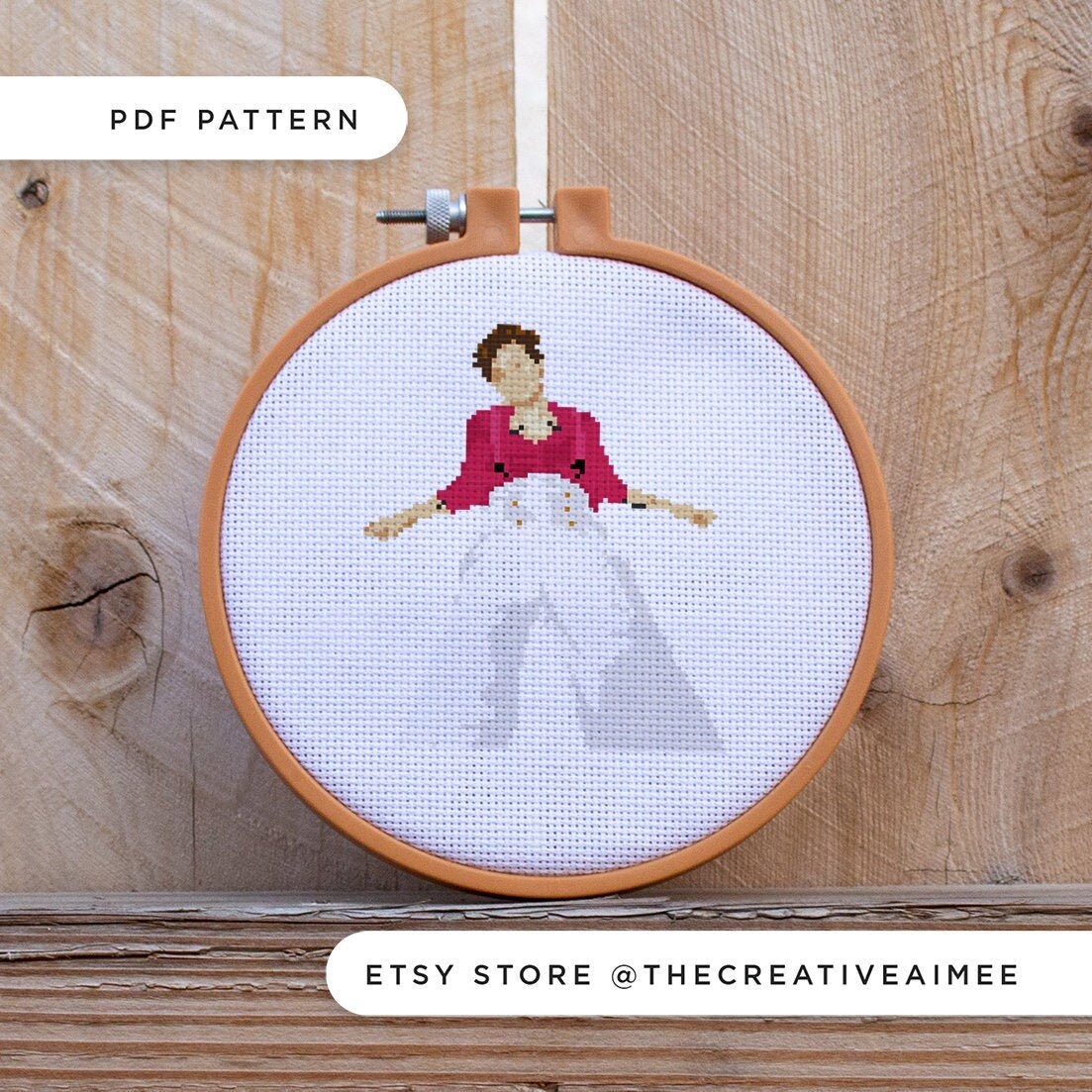 Harry Styles Cross Stitch Pattern PDF - Etsy
