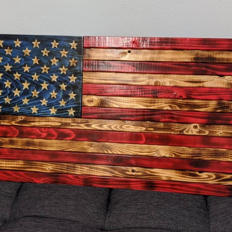 Rustic Flag - Etsy