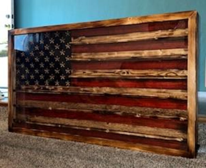 American Flag Challenge Coin Display (36x19) (trading Coins) - Etsy