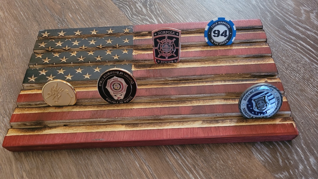 Coin Display Flags/usa/wooden Flag/american Flags/distressed Flags ...