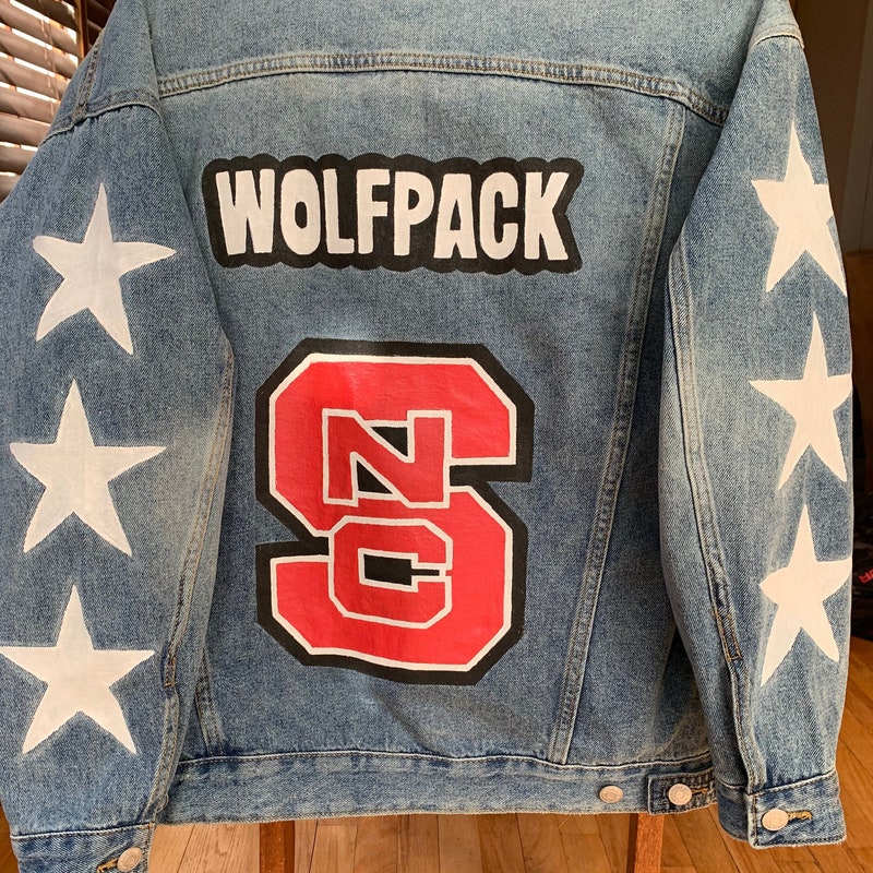 College Jean Jacket - Etsy