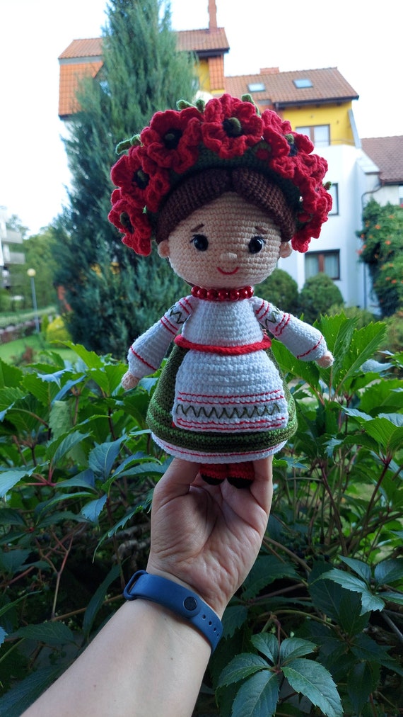 Crochet Ukrainian Girl Ukrainian Doll Ukrainian Souvenir - Etsy