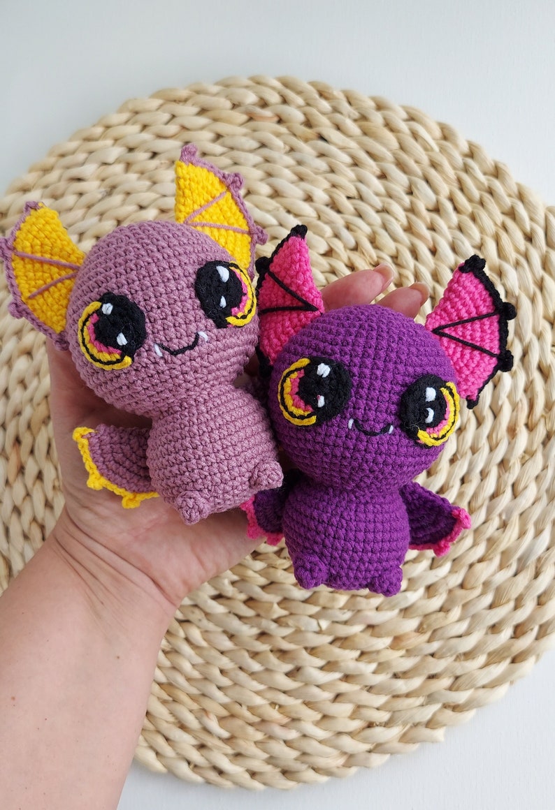 Halloween Crochet Bat, Hypoallergenic Halloween Decor - Etsy