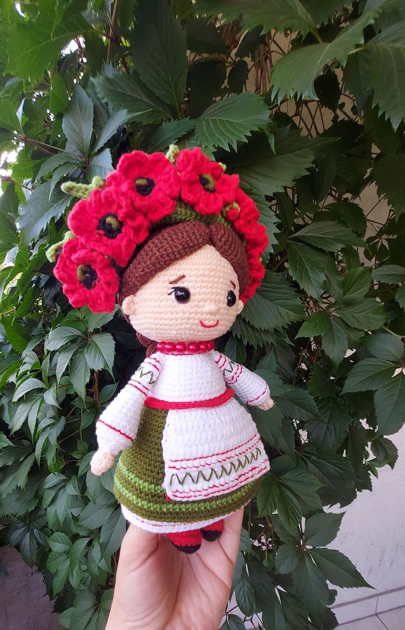 Crochet Ukrainian Girl, Ukrainian Doll, Ukrainian Souvenir - Etsy