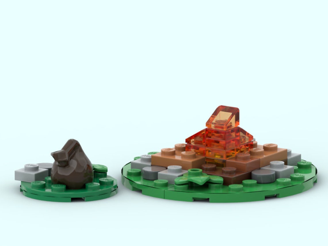 PDF Instructions for Campfire MOC, Brick Camp Fire, Camp Moc, Campfire ...