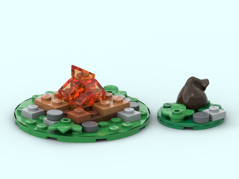 PDF Instructions for Campfire MOC Brick Camp Fire Camp Moc - Etsy