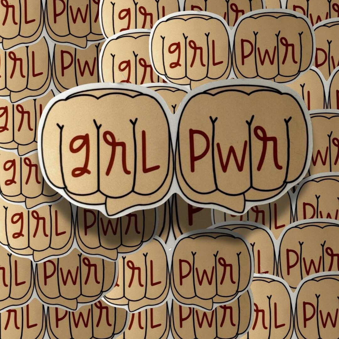 Girl Power tan Skin Sticker - Etsy