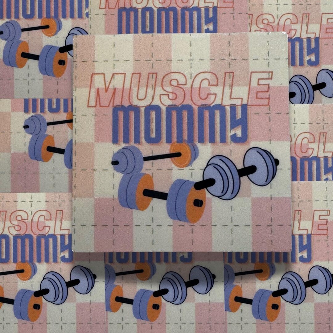 Muscle Mommy Sticker Laptop Scrapbook Bullet Journal Sticker Trendy and ...