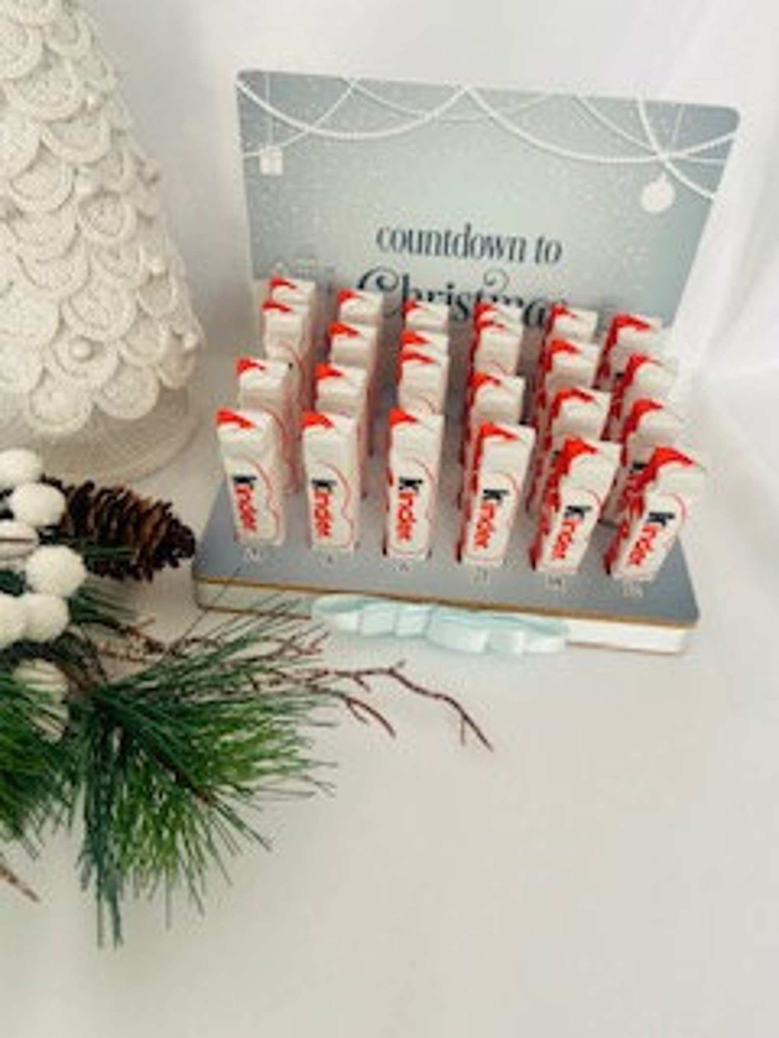 Wooden Kinder Advent Calendar, Countdown to Christmas Advent Calendar ...