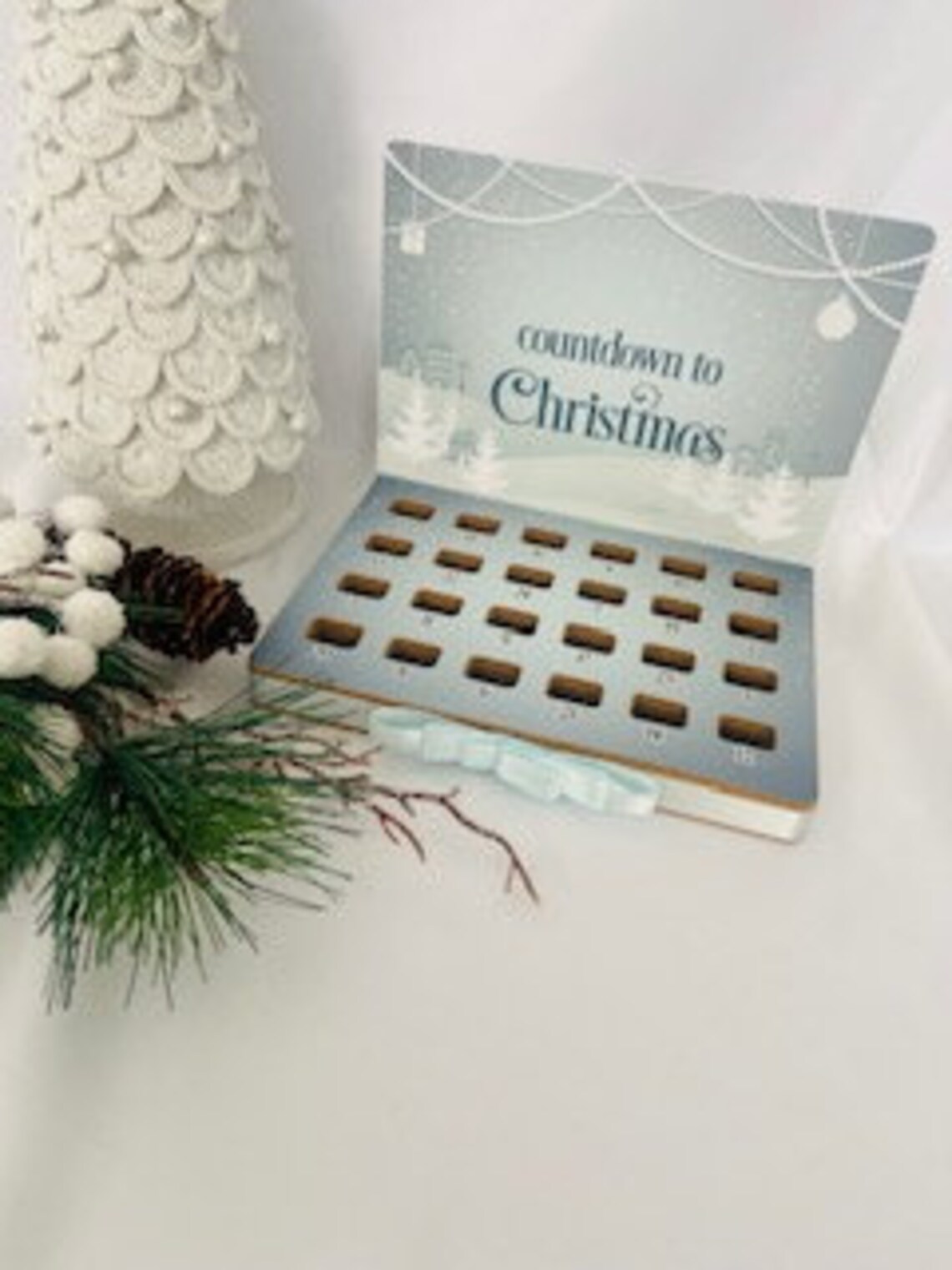 Wooden Kinder Advent Calendar Countdown to Christmas Advent - Etsy