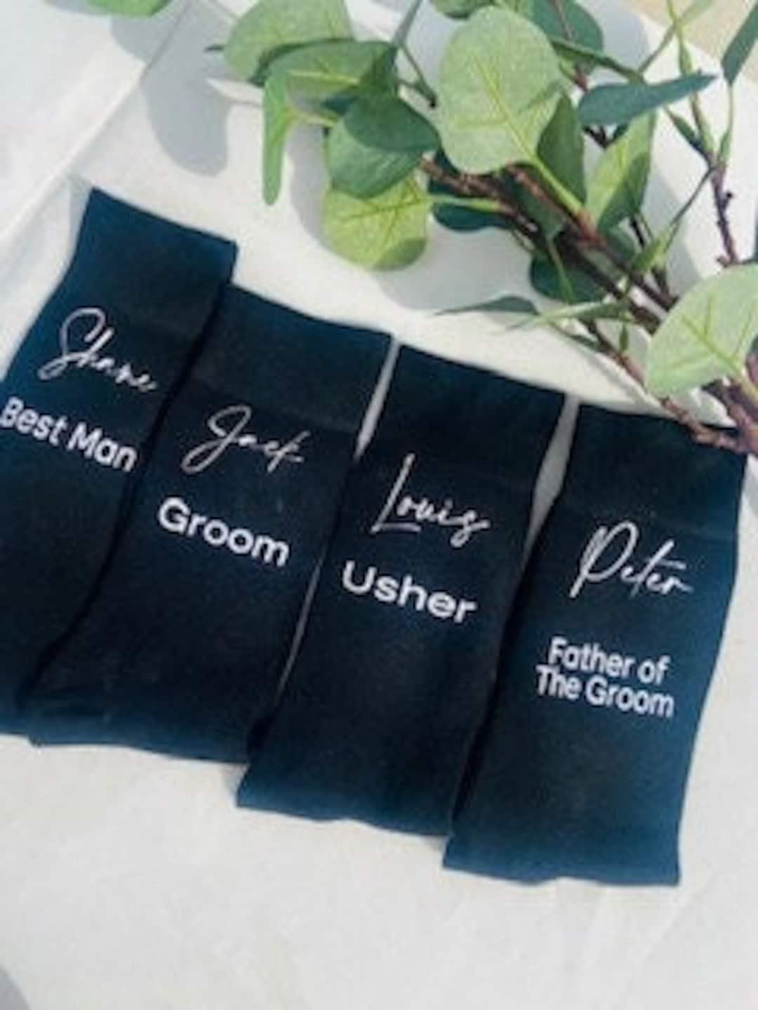 Personalised Wedding Socks, Gift for Groom, Best Man Gift, Gift for ...