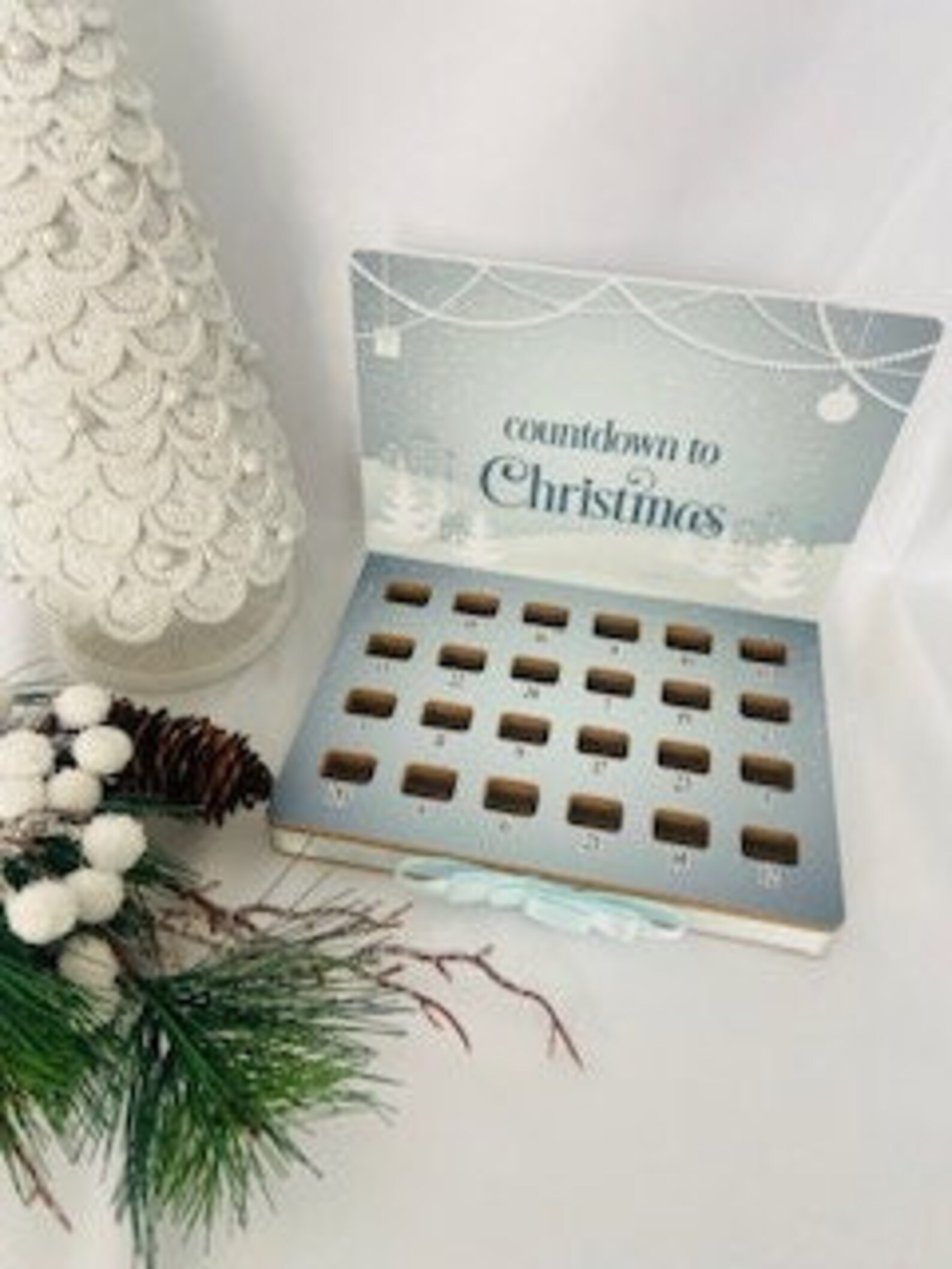 Wooden Kinder Advent Calendar Countdown to Christmas Advent - Etsy