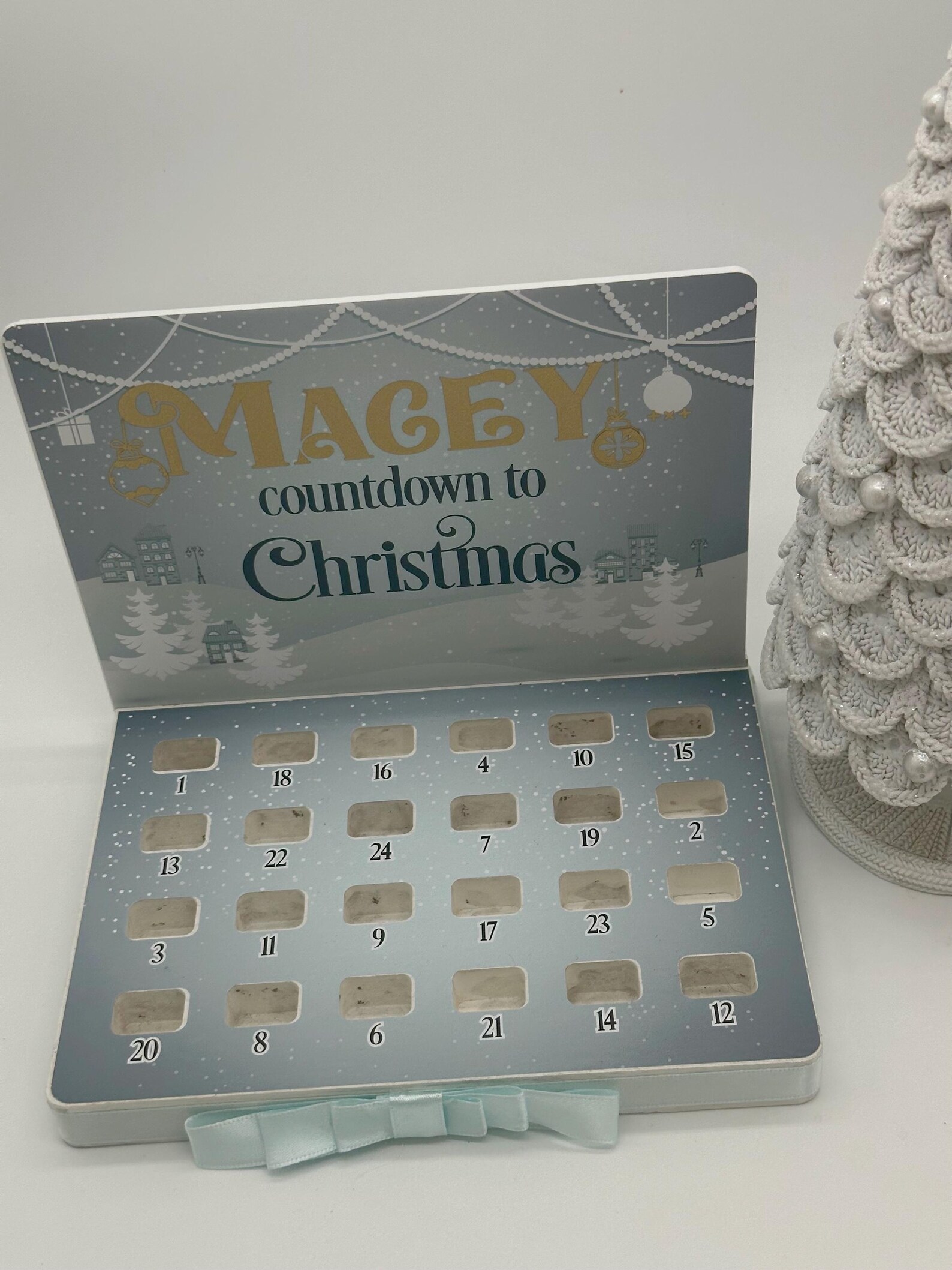 Wooden Kinder Advent Calendar, Countdown to Christmas Advent Calendar ...