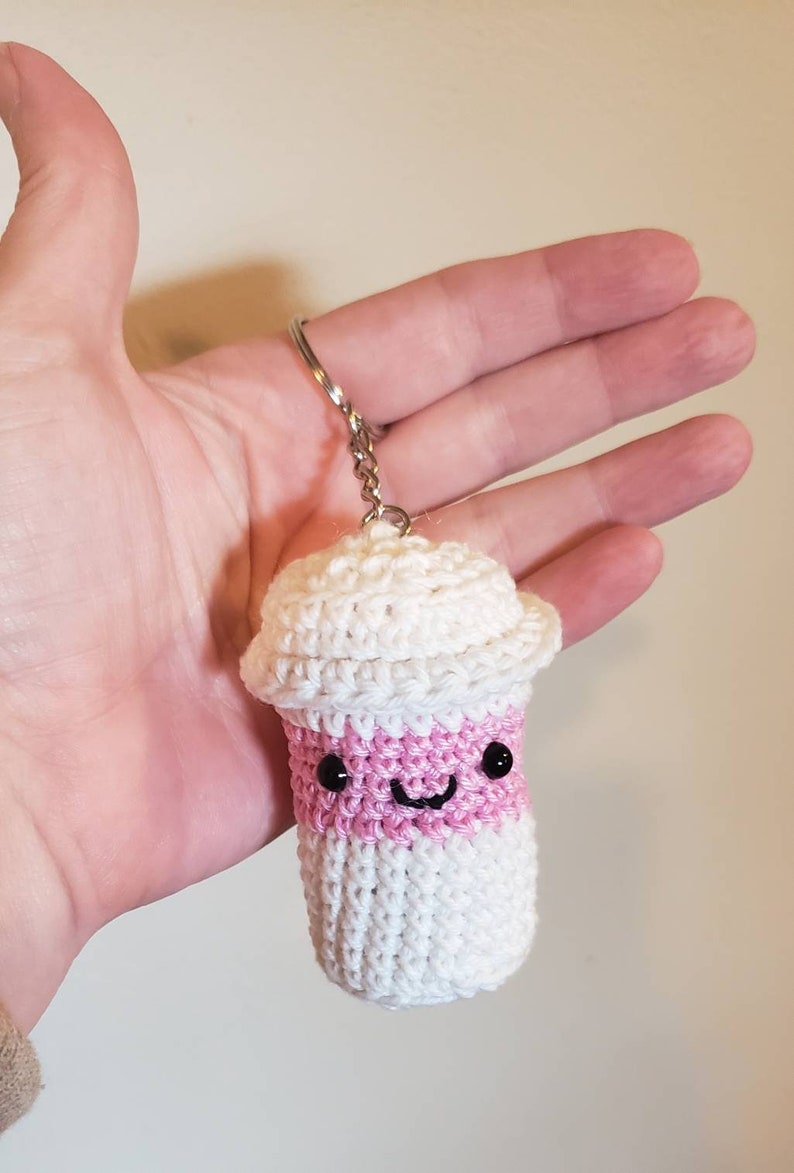 Coffee Cup Keychain; Coffee Keyring - Etsy