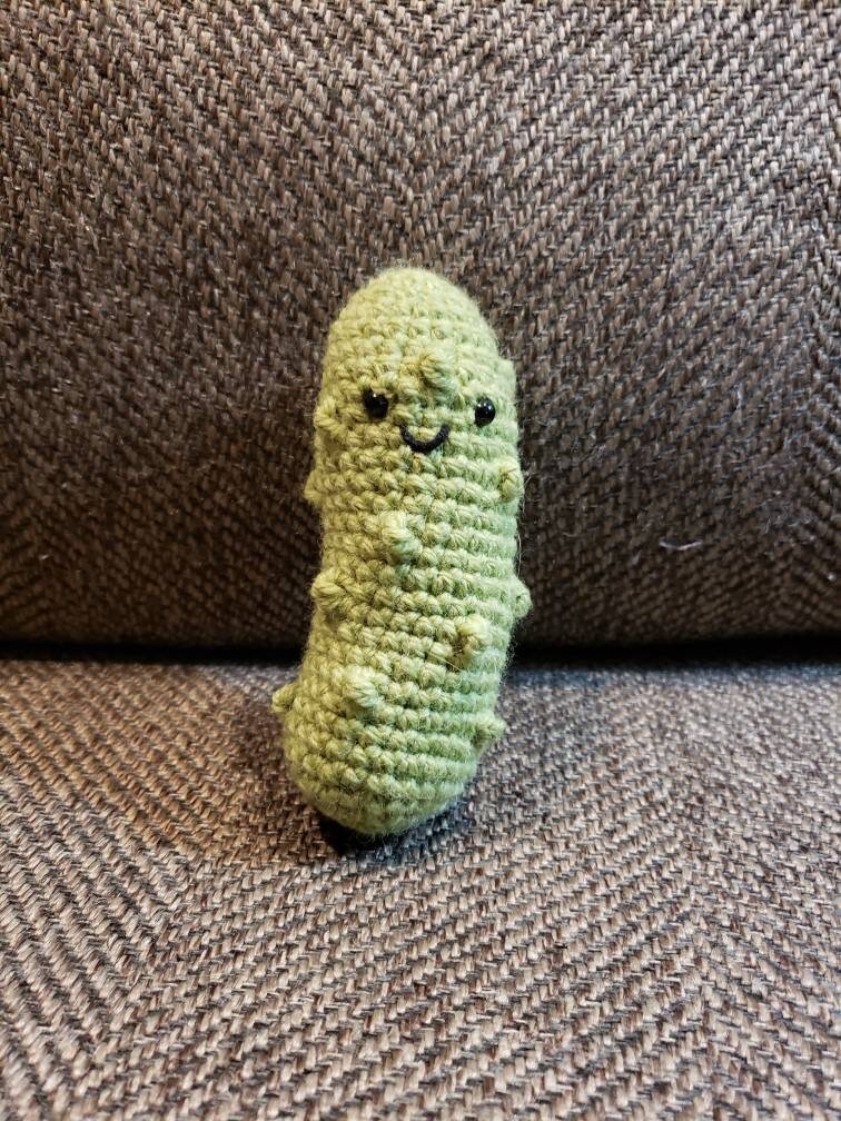 Crochet Pickle Stuffed Food Pickle Plushie - Etsy