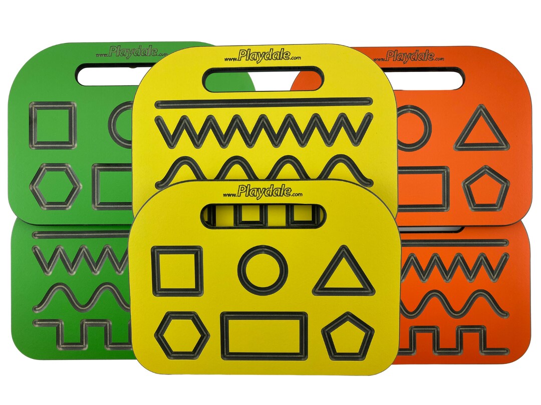 Shapes & Lines Tracing Boards Pack 1 X Shapes and 1 X Lines - Etsy