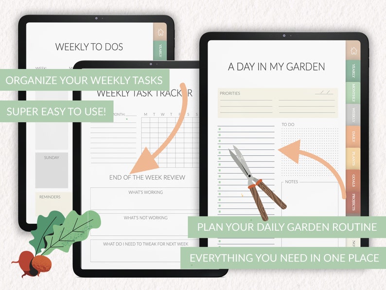 Digital Gardening Planner Landscaping Garden Journal Plant Log ...