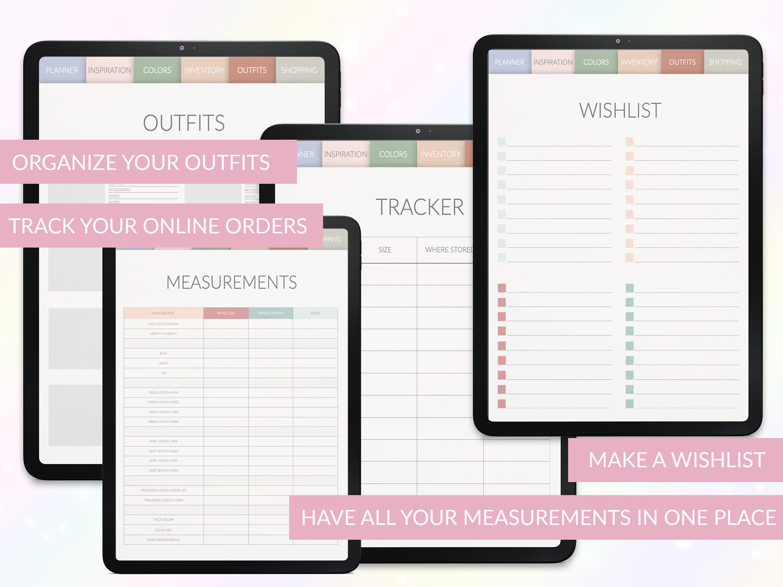 Digital Wardrobe Planner Outfit, Fashion, Style Clothes, Closet ...