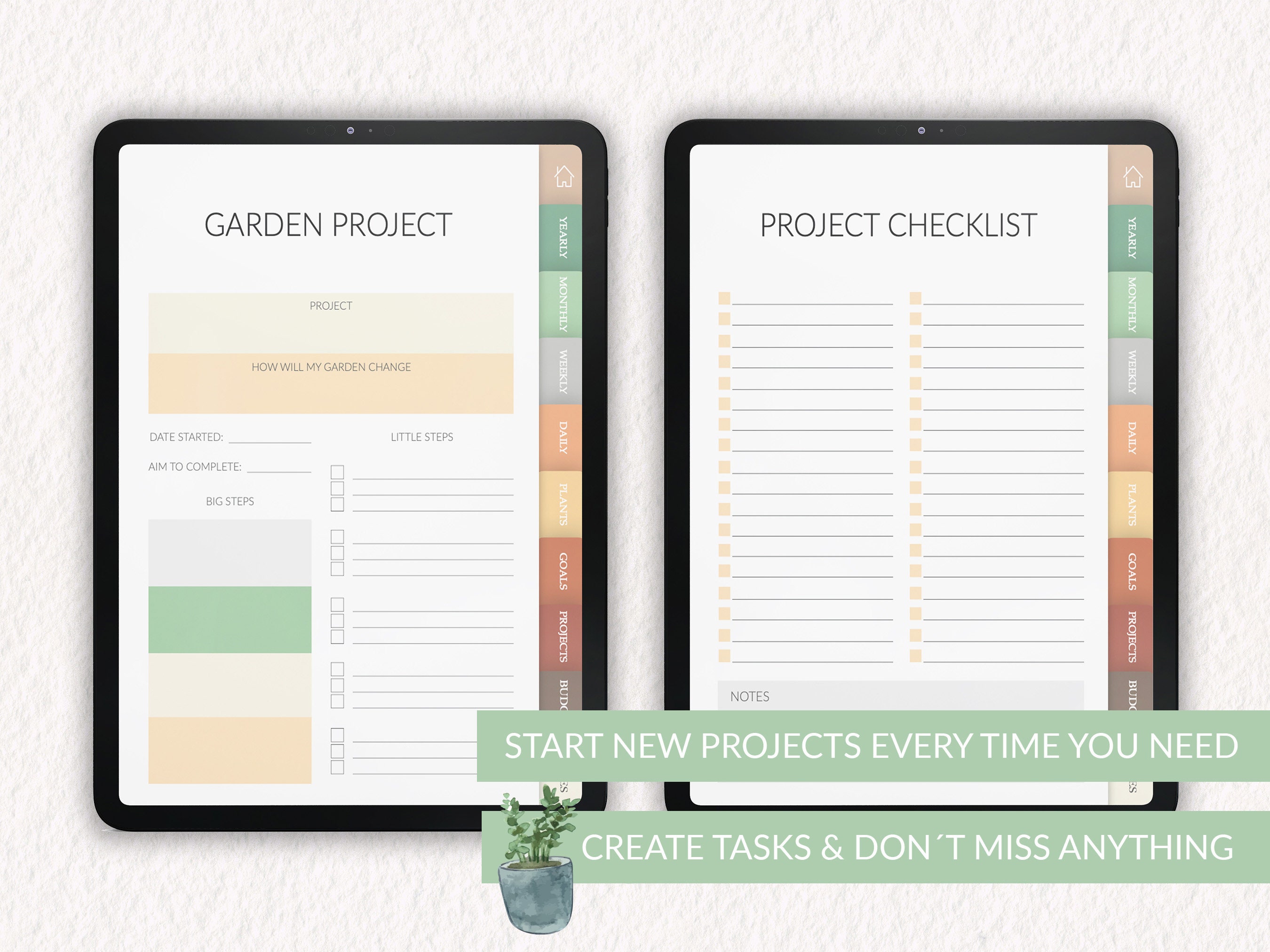 Digital Gardening Planner Landscaping Garden Journal Plant Log ...