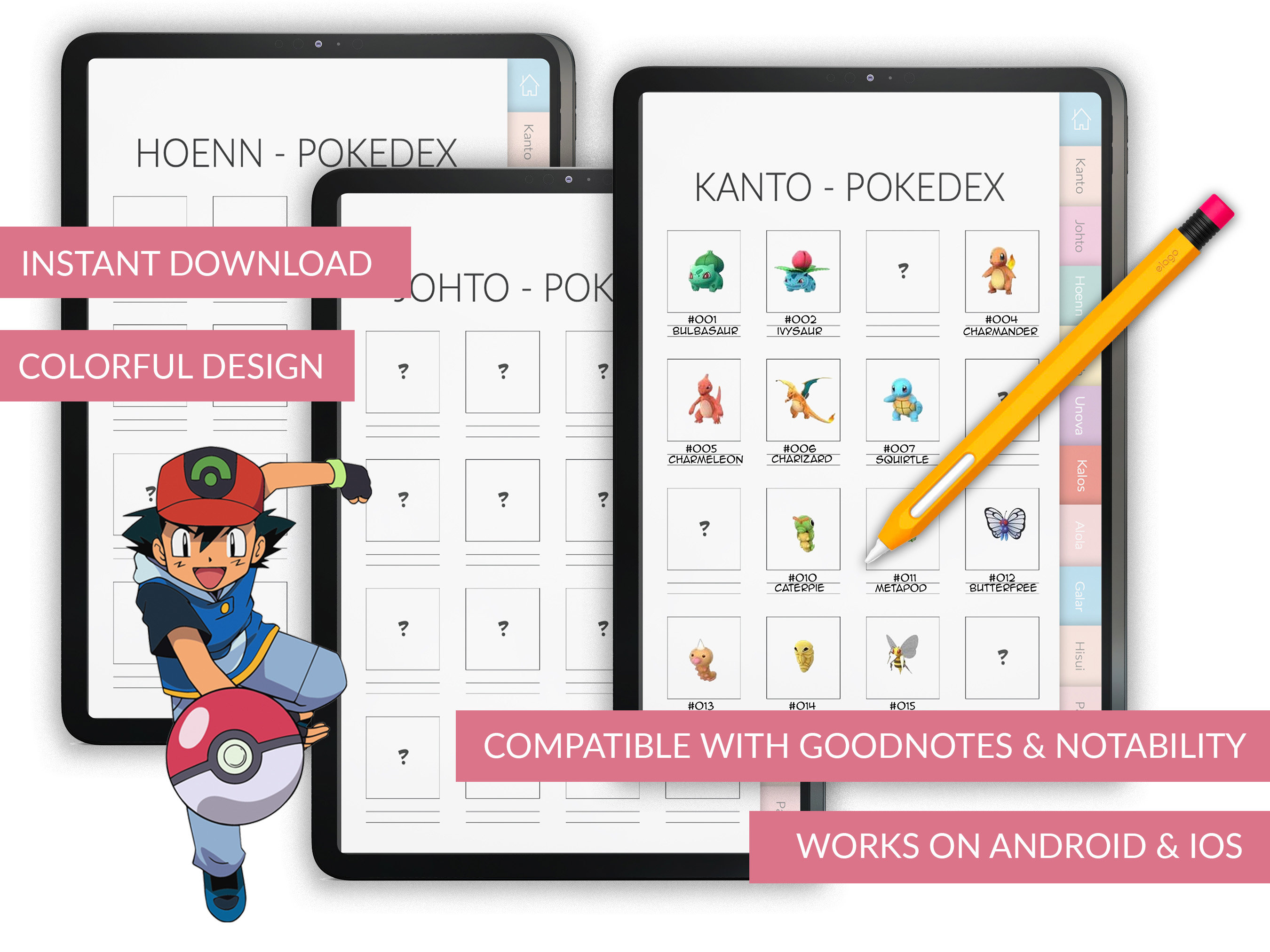 Digital Pokedex iPad Pokedex Notebook Game Reviews Digital Planner ...