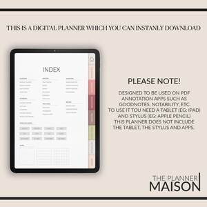 Digital Meal Planner + 500 Stickers | Weekly Meal Prep & Grocery List ...