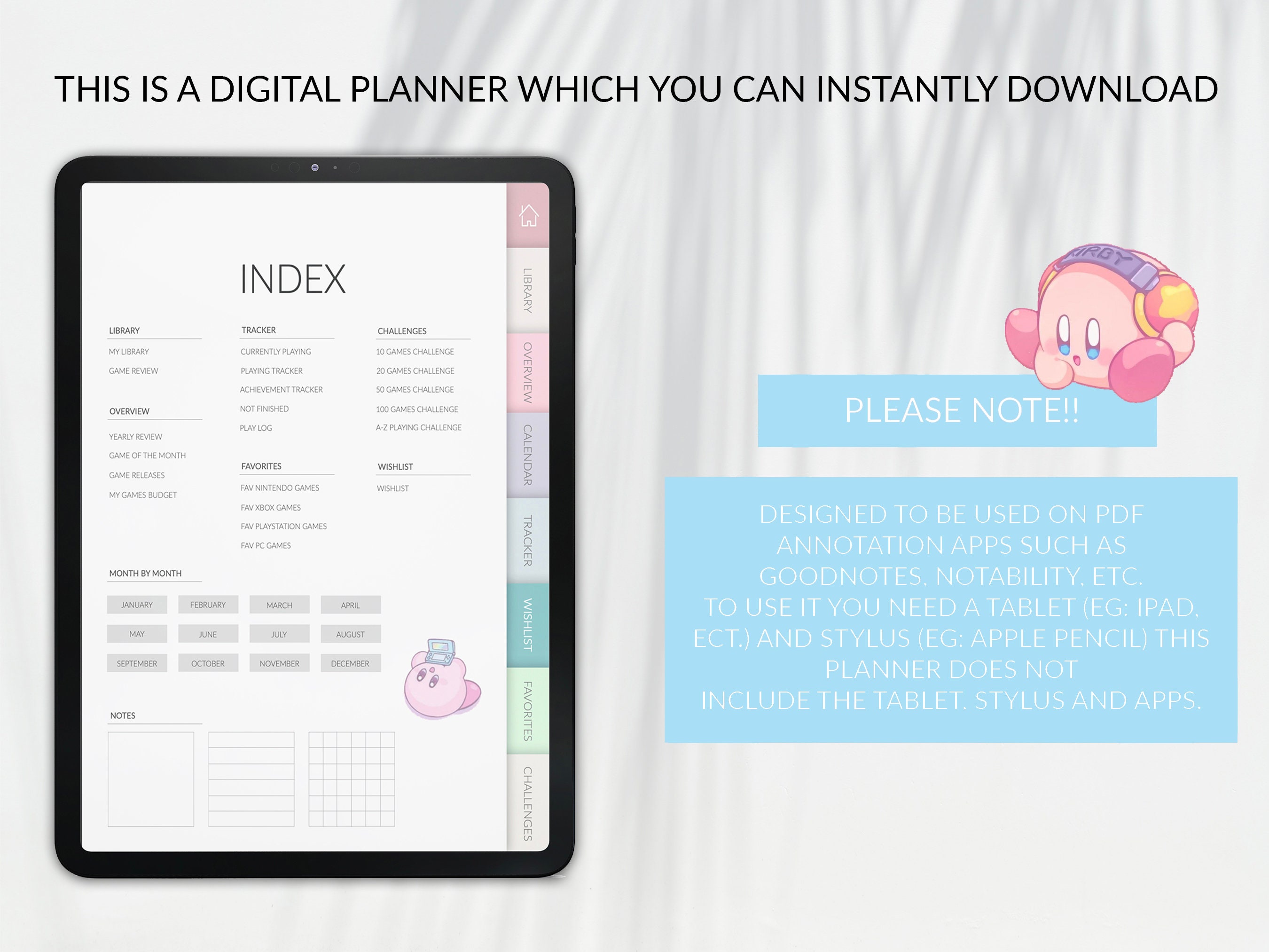Digital Gaming Journal Play Log, Games Library Progress Tracker ...