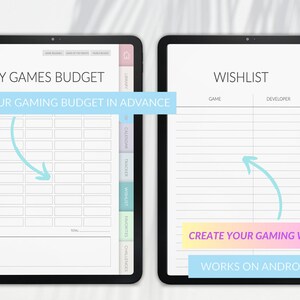 Digital Gaming Journal Play Log, Games Library Progress Tracker ...