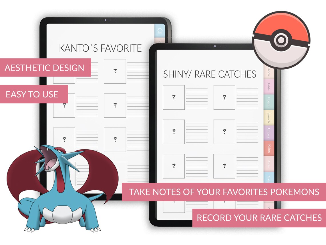 Digital Pokedex | Interactive Tracker & Organizer (PDF) - Etsy