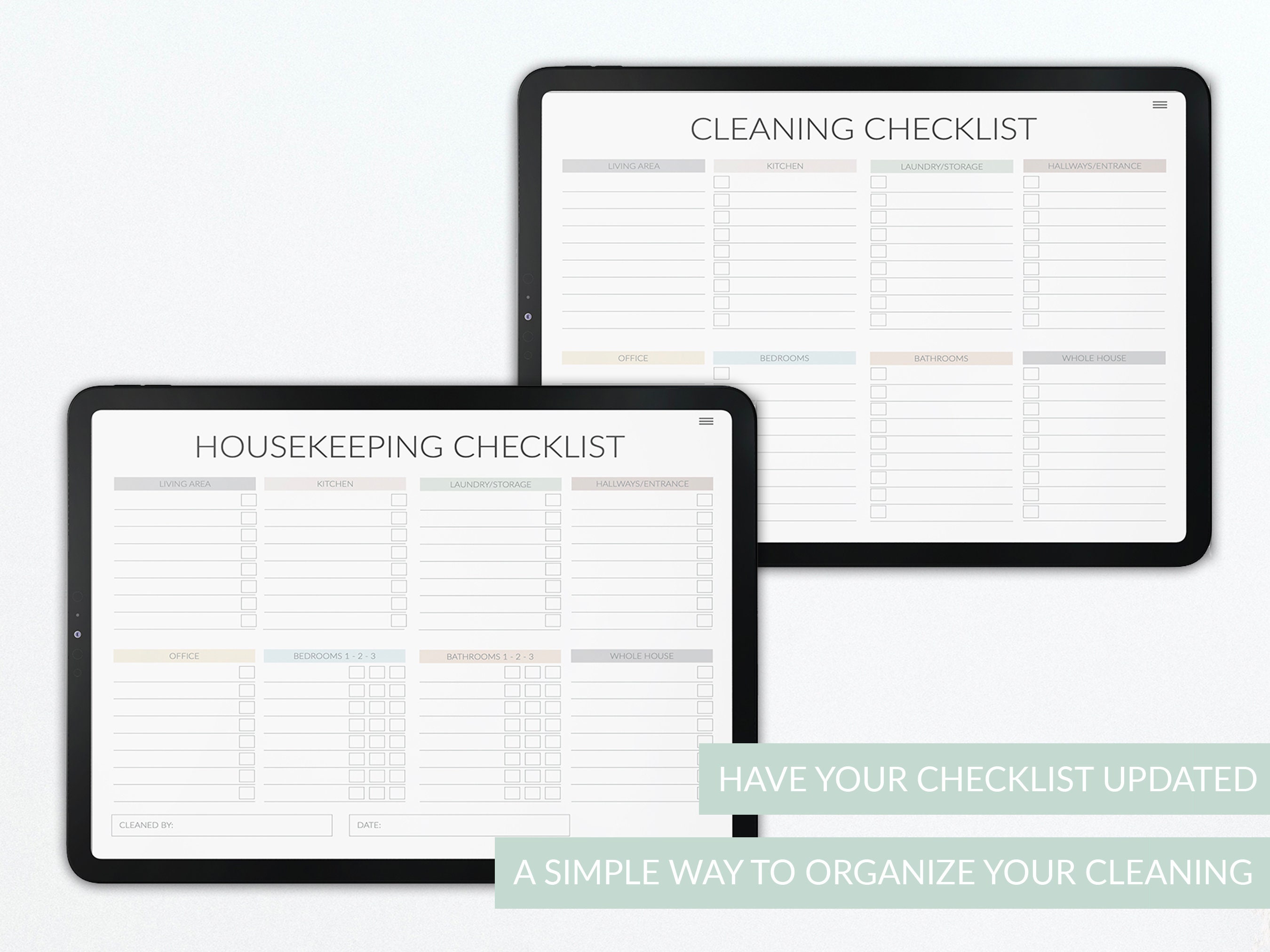 Digital Cleaning Planner Printable Journal, Schedule, Declutter ...