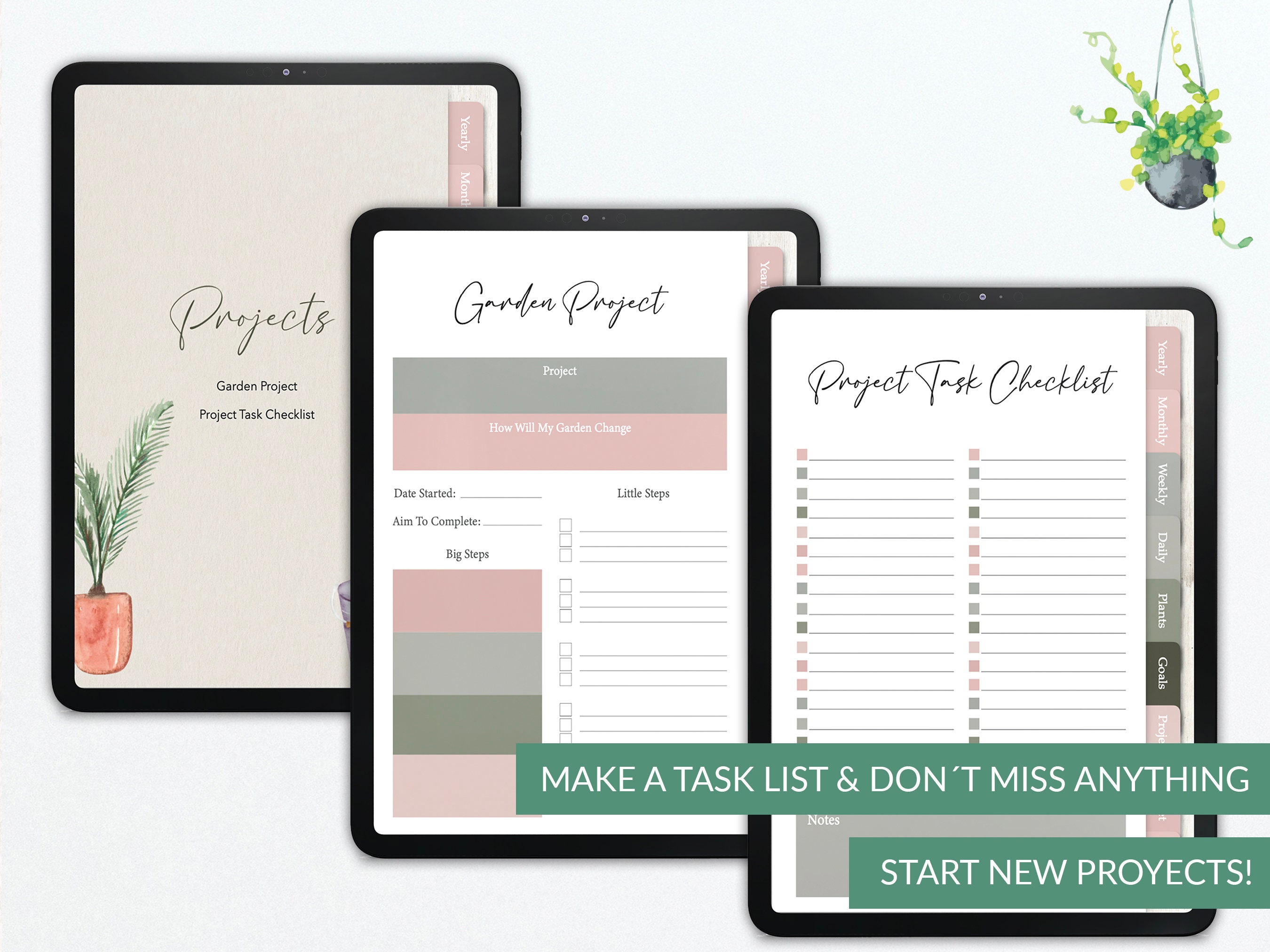 Digital Gardening Planner iPad Garden Journal, Plant Log Gardening ...
