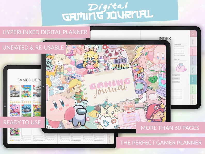 Digital Gaming Journal Gaming Tracker, Wishlist, Play Log, Library ...