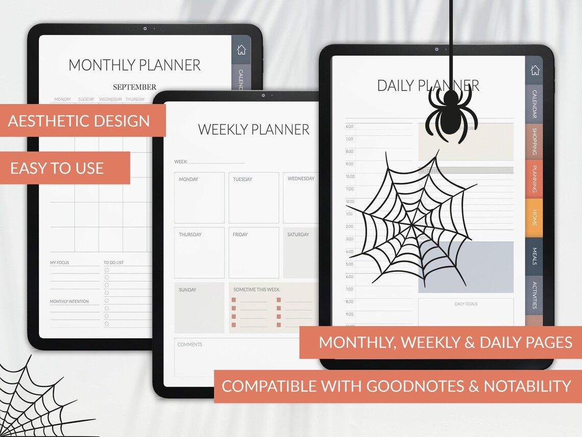 Halloween Planner | Holiday Planner | Halloween Schedule | Goodnotes ...